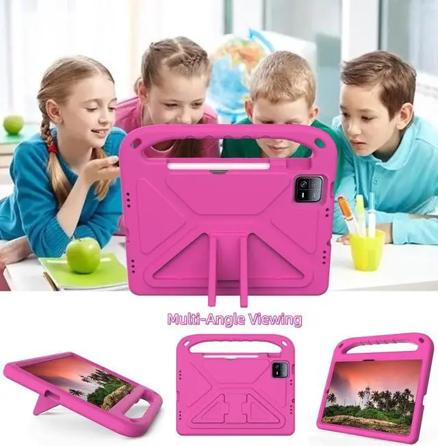 Sfulatdc Kids Tablet Case with Handle and Kickstand Shockproof Full ...