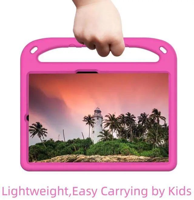 Sfulatdc Kids Tablet Case with Handle and Kickstand Shockproof Full ...