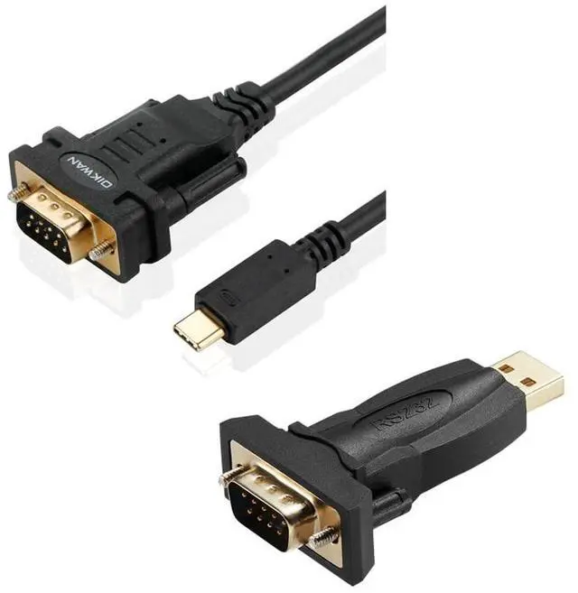 OIKWAN USB Type C to RS232 DB9 Serial Port Adapter Cable and USB to ...