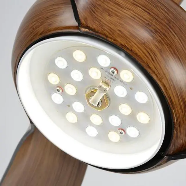 52" Ceiling Fan with LED Light Remote Control,Quiet DC Motor 6 Speed ...