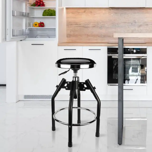 WORKPRO Heavy Duty Adjustable Hydraulic Shop Stool,Garage Bar Stool ...