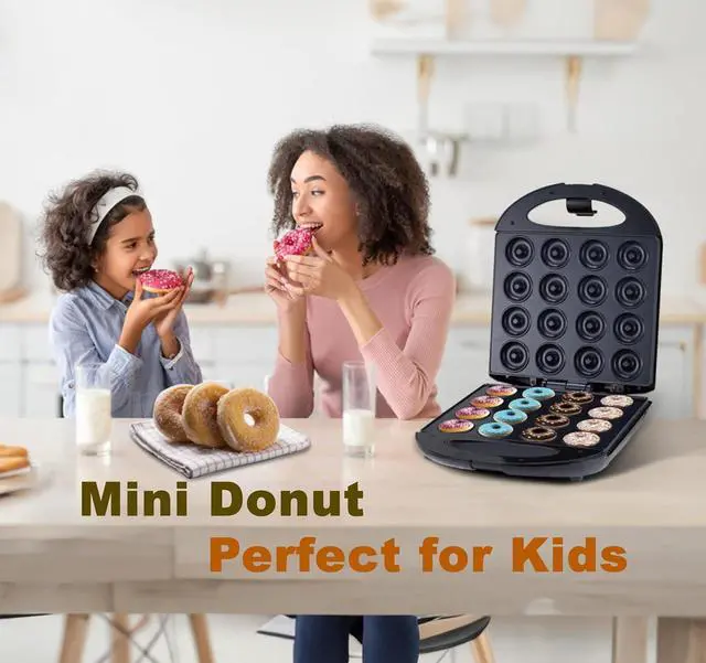 Atikul's Mini Donut Maker Machine Updated Doughnut Waffle Pancake Cake ...