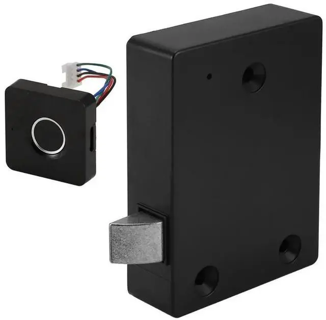 Aomoproing Biometric Fingerprint Lock Black Keyless Cabinet Lock Smart ...