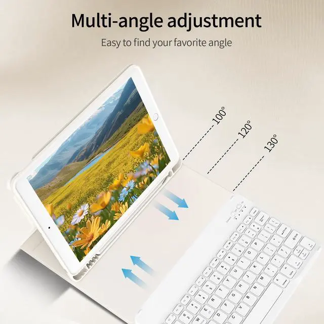 ZOPSGYU Keyboard Case for iPad 9th Generation 2021 10.2 Inch ...