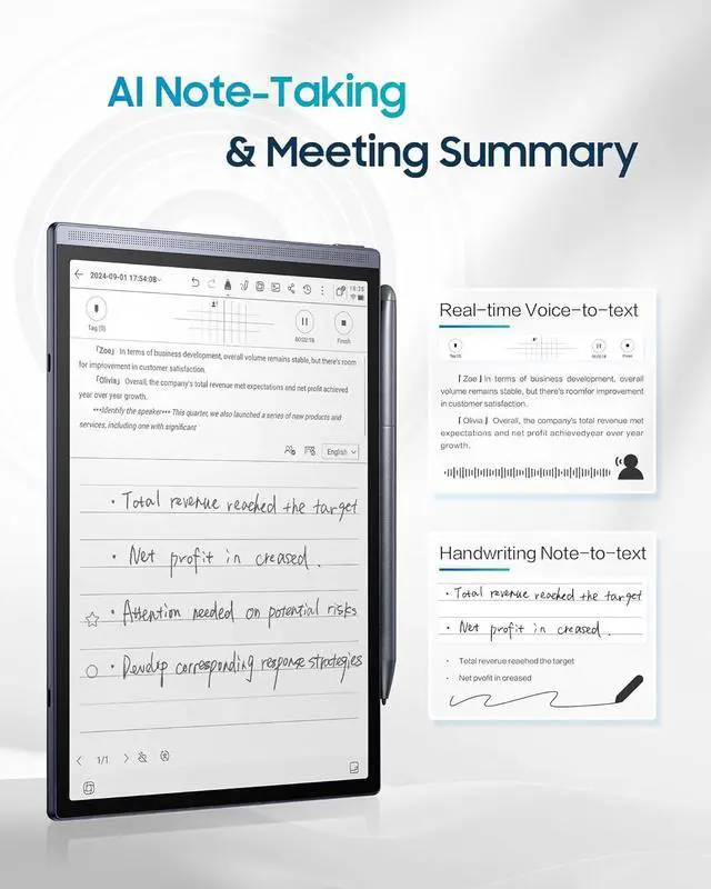 iflytek AINOTE Air 2 Bundle,8.2-inch AI Note Taking Tablet Writing ...