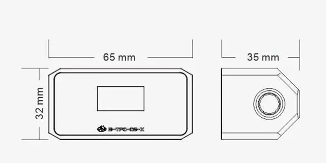 Bykski Water Cooling Digital Flow Meter Temperature Display - Newegg.com