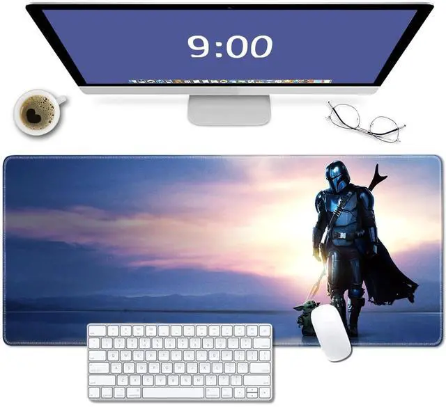 Lucen Blais Mouse Pad Blue Sky Cute Design Stitched Edge Mousepad Non ...