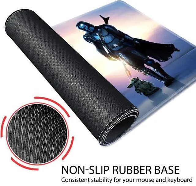 Lucen Blais Mouse Pad Blue Sky Cute Design Stitched Edge Mousepad Non ...