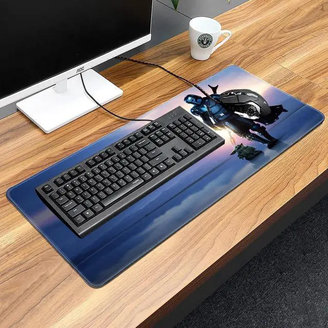 Lucen Blais Mouse Pad Blue Sky Cute Design Stitched Edge Mousepad Non ...