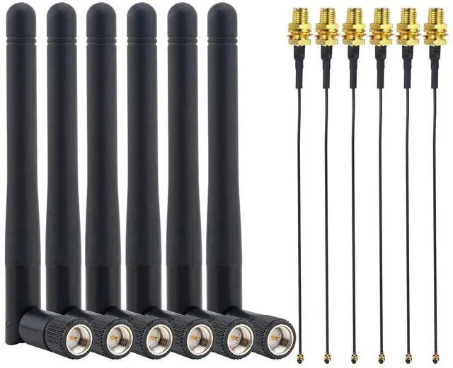 Kaunosta 433 MHz Antenna Set,12PCS Includes 6 SMA Male 3dBi Antennas ...