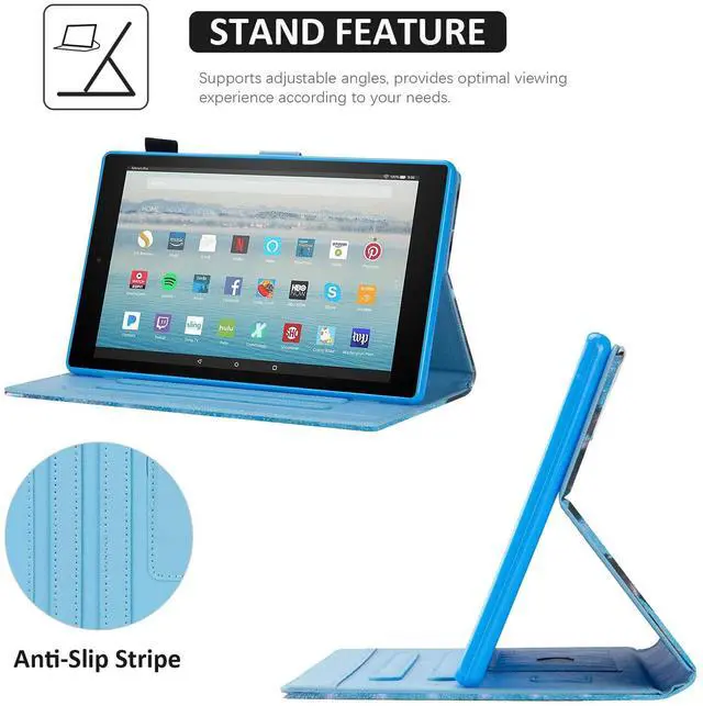 Dteck Case for All-New Kindle Fire HD 10 (9th/7th/5th Generation, 2019 ...