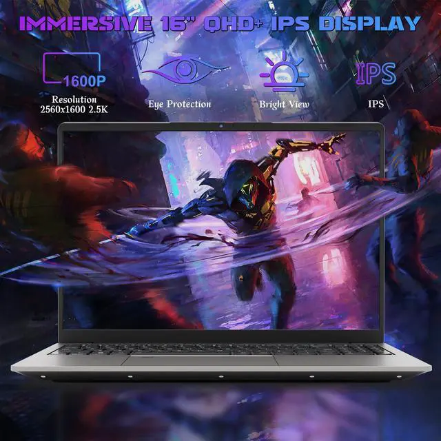 2025 16 Inch 2.5K IPS Gaming Laptop Computer, AMD Ryzen 7 6800H (Up to ...