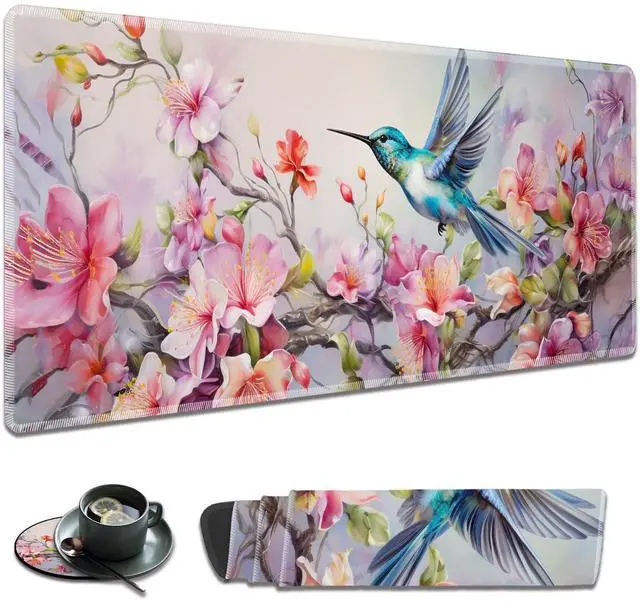 Large Gaming Mouse Pad Non-Slip Keyboard Pad Soft Extended Desk Mat ...