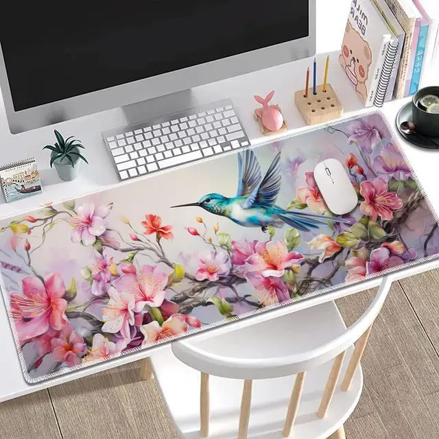 Large Gaming Mouse Pad Non-Slip Keyboard Pad Soft Extended Desk Mat ...