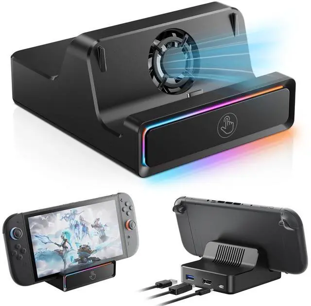 Portable TV Dock Station Compatible with Nintendo Switch 2, Switch 2 ...