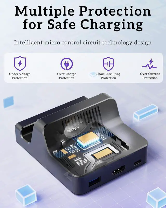 Portable TV Dock Station Compatible with Nintendo Switch 2, Switch 2 ...