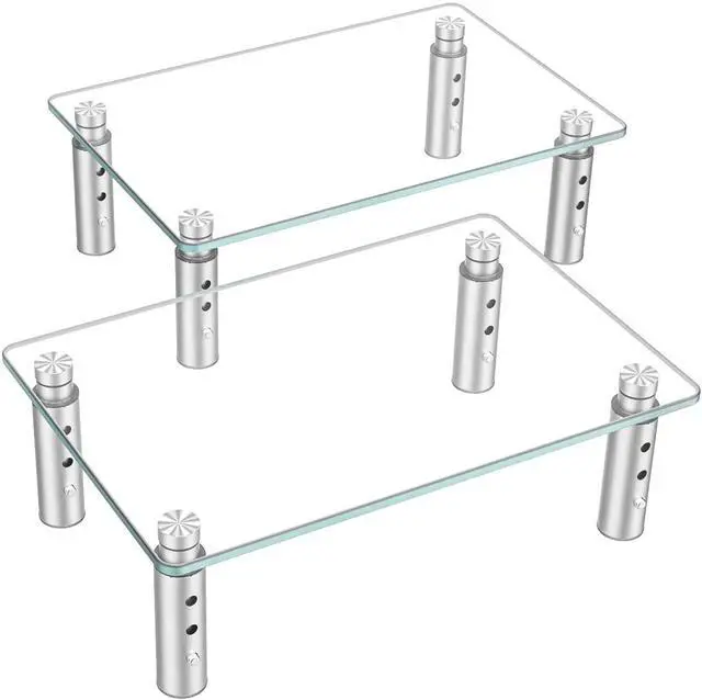 Hemudu 2 Pack Monitor Stand Riser, 3 Height Adjustable Laptop Stand ...