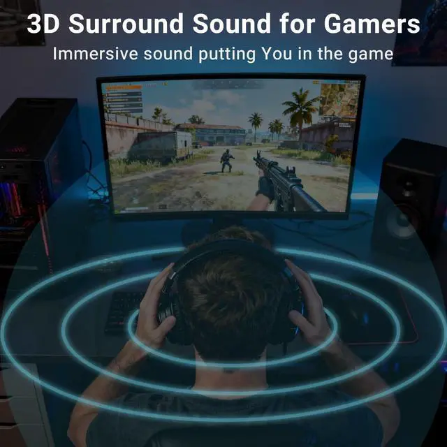 Cubilux USB Gaming Sound Card for Valorant CS2 Apex, [48Khz/24bit ...