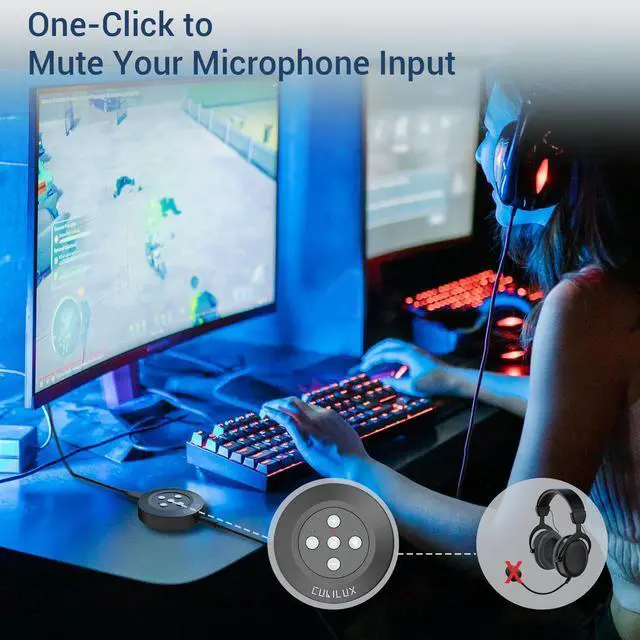 Cubilux USB Gaming Sound Card for Valorant CS2 Apex, [48Khz/24bit ...