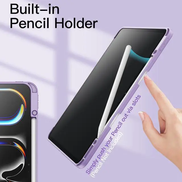 JETech Case for iPad Pro 13-Inch M5/M4 (2025/2024) with Pencil Holder ...