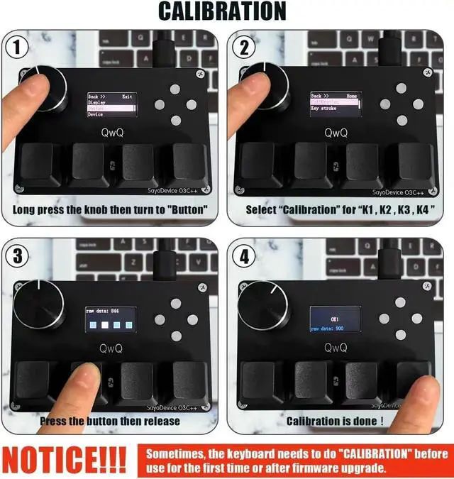 BTXETUEL SayoDevice O3C++ OSU Keyboard Rapid Trigger Hall Switches ...