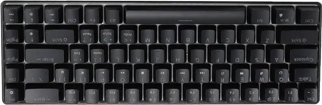 V800 Wired Mechanical Gaming Keyboard, 68 Keys Blue Switch, Pluggable ...