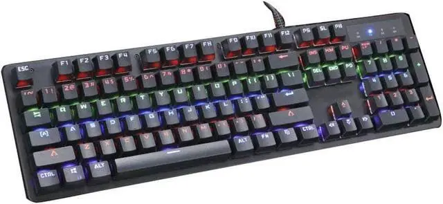 Keyboards Wired Mechanical Keyboard Green Axis Glow Gaming Keyboard Eat ...