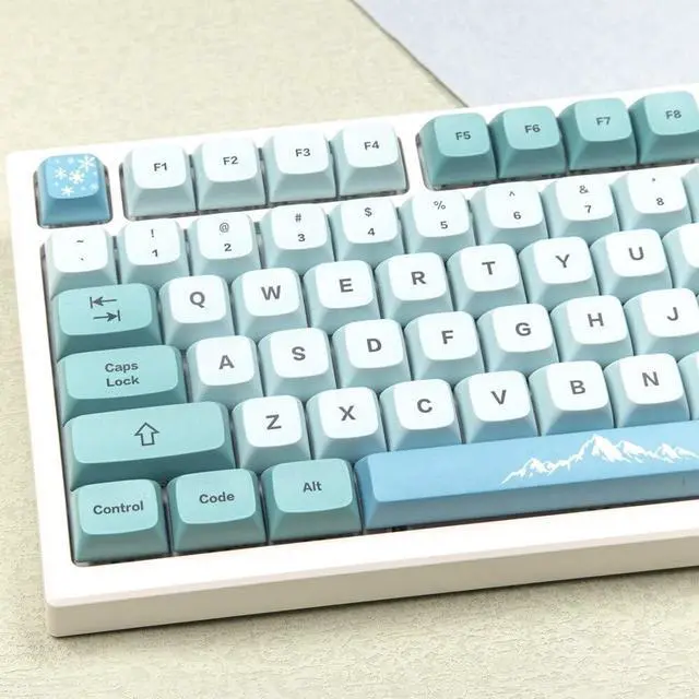 BUENA DECOR Iceberg Keycaps Keyboard - PBT DYE-Sublimation, MX Switch ...