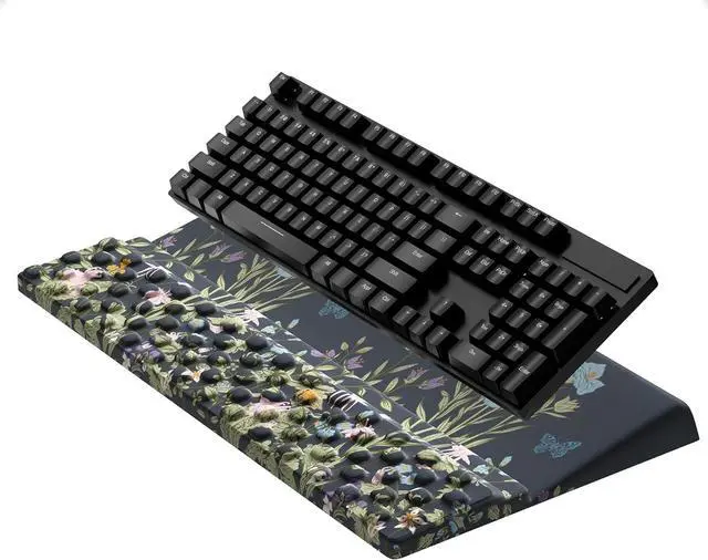 Keyboard Stand Pad with Wrist Rest, Comfy Ergonomic Keyboard Riser ...