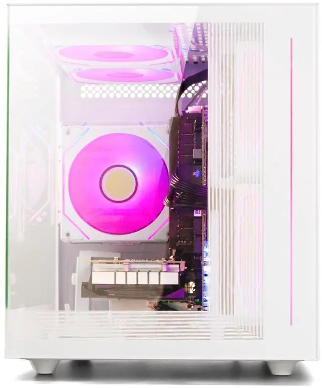 LXZ Prebuilt Gaming PC Desktop, AMD Ryzen 7 5700X, RTX 3050, 16GB DDR4 ...