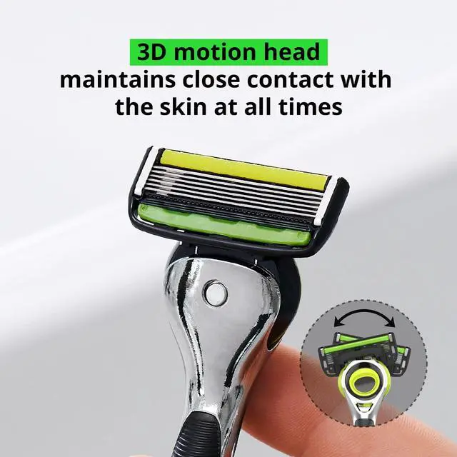 Dorco Pace 6 Pro 3D Motion Razor System - 1 Handle + 9 Cartridge Set ...