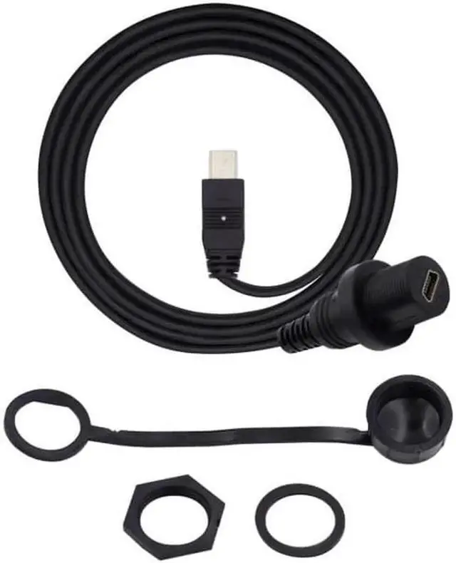 JAENFONG 1m Waterproof Dustproof 480Mbps Mini USB2.0 5Pin Male to ...