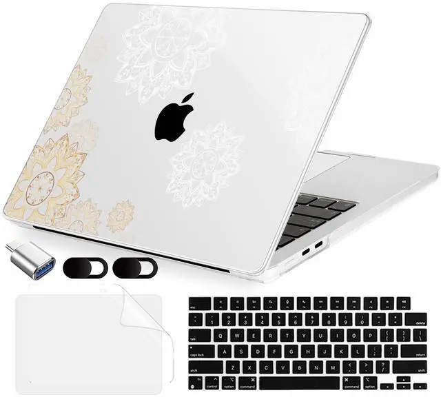 MecBevia Compatible with MacBook Air 13.6 inch Case, M4 A3240/M3 A3113 ...