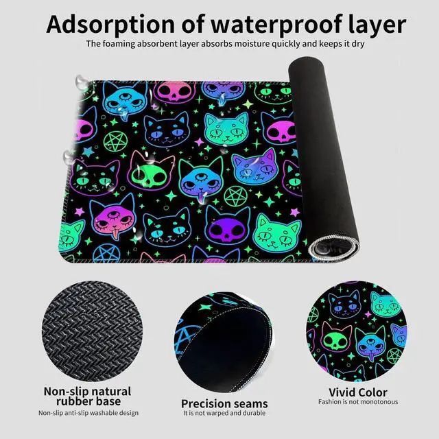 ALTEKO Large Gaming Mouse Pad, Computer Mouse Mat, Funny Desk Pad ...