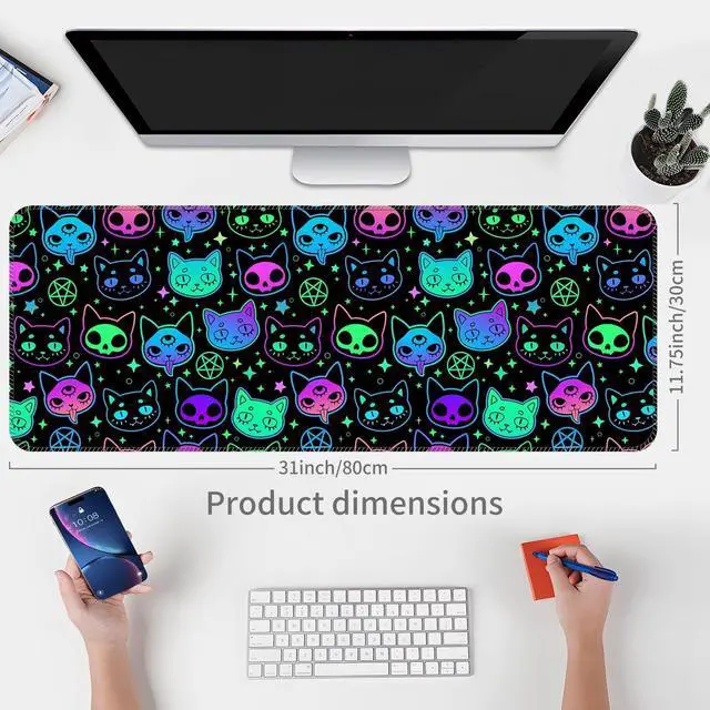 ALTEKO Large Gaming Mouse Pad, Computer Mouse Mat, Funny Desk Pad ...