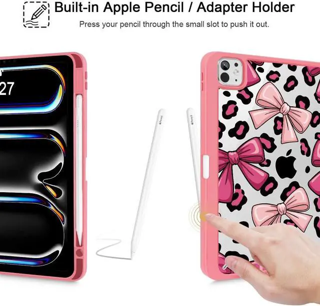 Tuiklol for iPad Pro 11 Inch (M5 2025 / M4 2024) Case, Buit-in Pencil ...