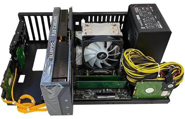 Open Air Frame Computer Case, DIY PC Test Bench Chassis Case Rack, ATX ...