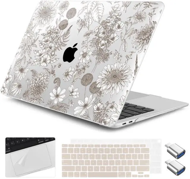 Yebiseven for M1 MacBook Air 13 inch Case 2021 2020 2019 2018 Model ...