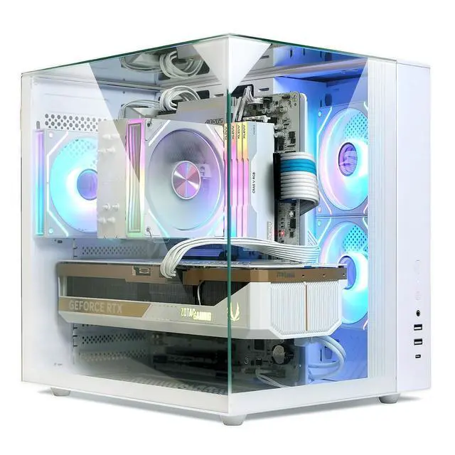Zalman ZQBE ATX Mid Tower PC Case, 3 x PWM ARGB Fans with Multi-Port ...