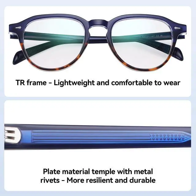 Dollger Blue Light Blocking Glasses Women Men Black Clear Frames Anti ...