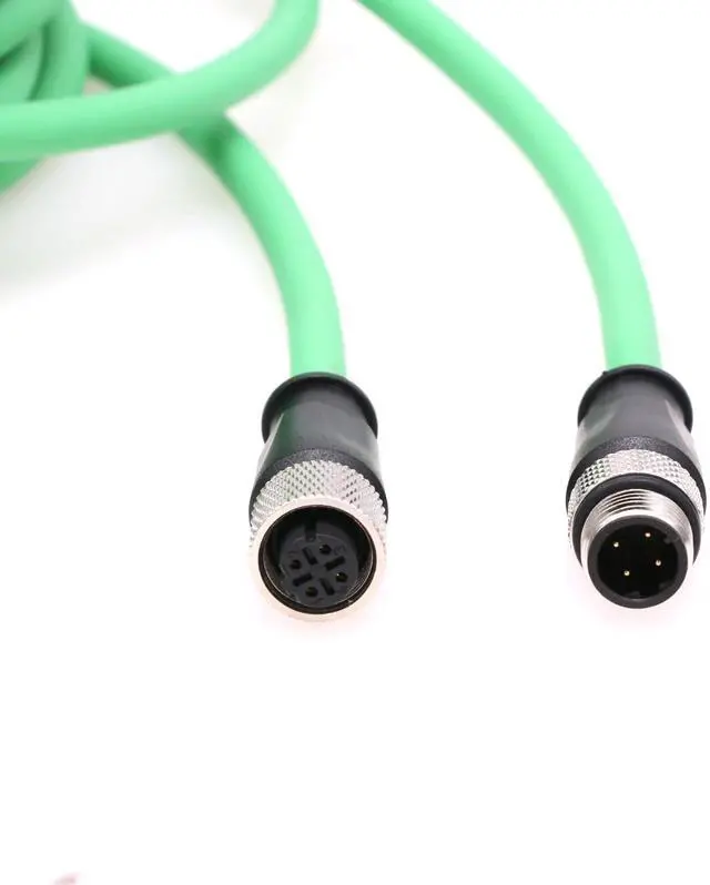 HangTon Ethernet M12 4 Pin D Code Male to M12 4 Pin D Code Female Cable ...