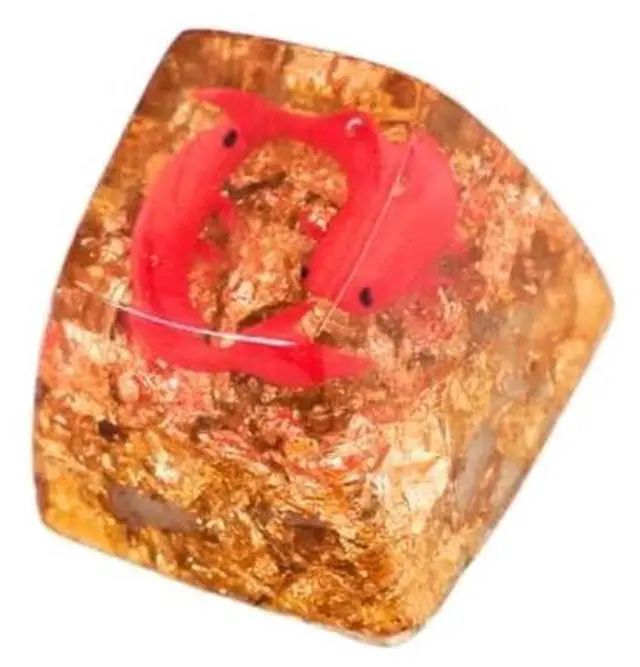 SPEEDYUNI Koi Resin Keycap, Handmade Artisan Keycap for Cherry MX ...