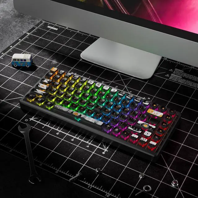 iTastatur Punk Pudding Keycaps,116 Keycap Set keycaps 60 Percent, ASA ...