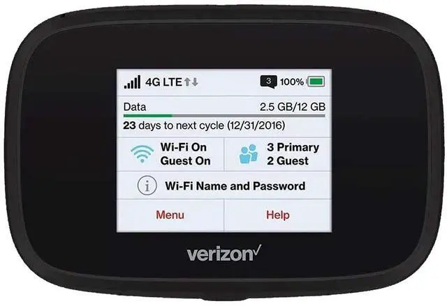 Novatel Verizon Wireless Jetpack 7730L 4G LTE Advanced Mobile Hotspot ...