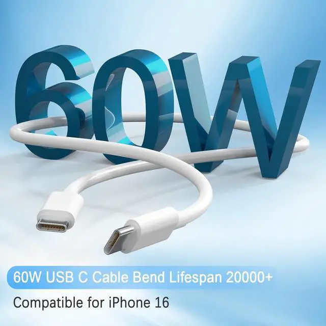 iPhone 17 16 Charger Fast Charging,6Foot USB C to USB C Cable Cord with ...