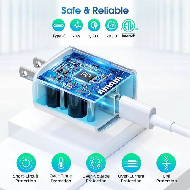 iPhone 17 16 Charger Fast Charging,6Foot USB C to USB C Cable Cord with ...