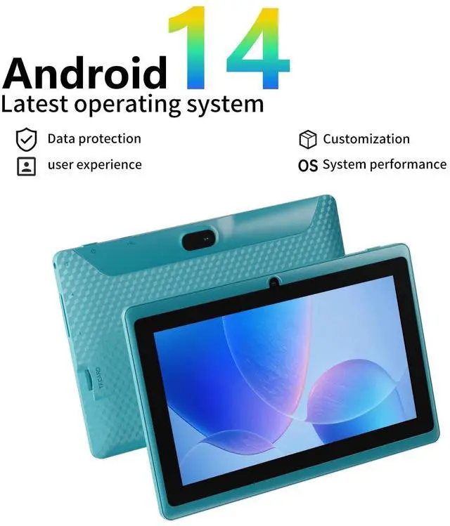 Aheadthink 7 inch Andaroid 14 Tablet, 8GB RAM 32GB ROM 1TB Expand, Quad ...