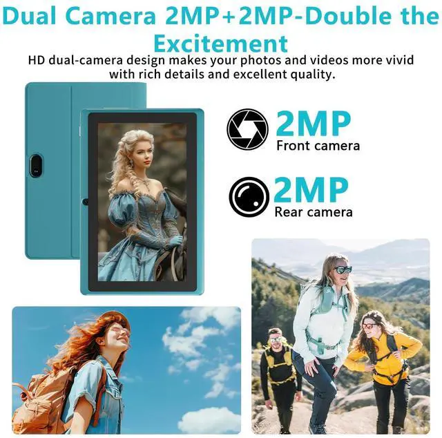 Aheadthink 7 inch Andaroid 14 Tablet, 8GB RAM 32GB ROM 1TB Expand, Quad ...