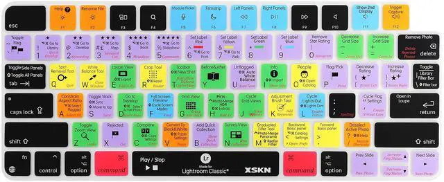 XSKN Shortcuts and Languages Series Silicone Keyboard Cover Skin for ...