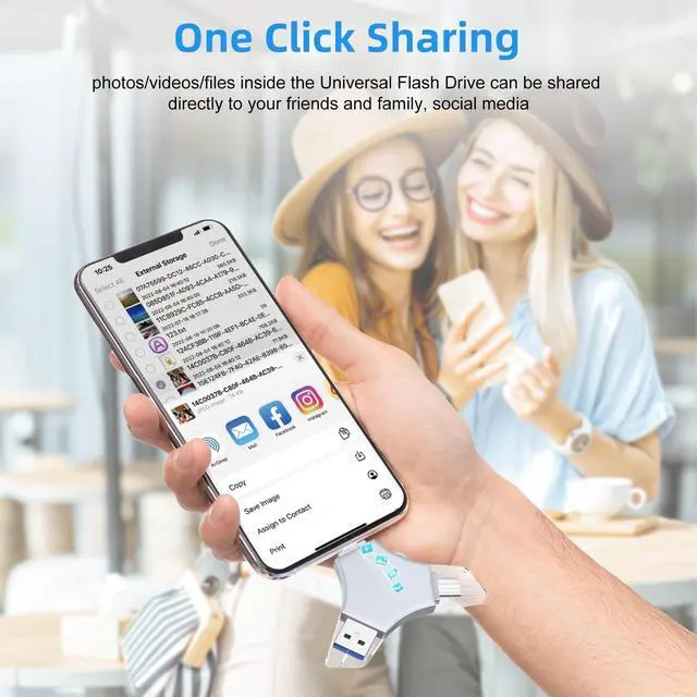 USB 3.0 Flash Drive 64gb for iPhone, 3in1 External Memory Picture ...